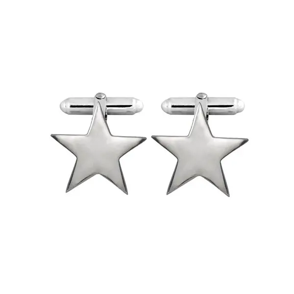 EDGE ONLY Star Cufflinks Sterling - Silver