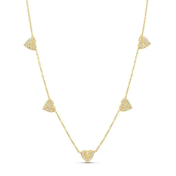 SHYMI Multi Heart Necklace - Gold