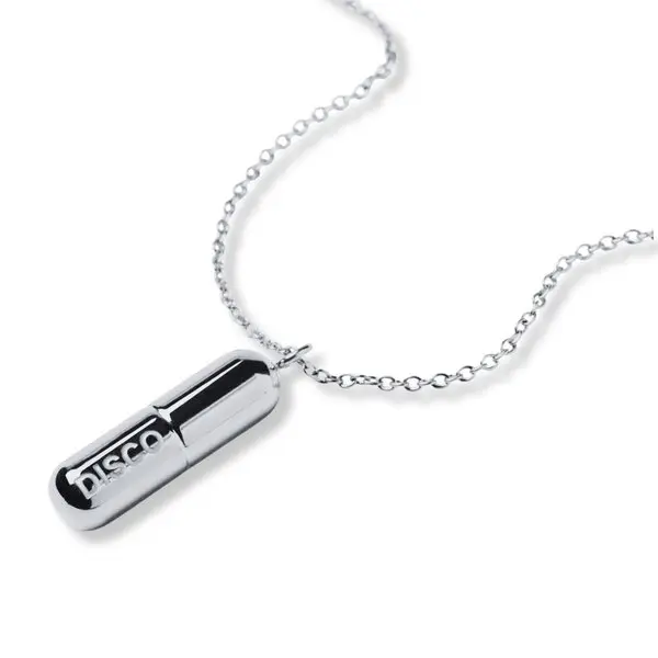 HOOPS + CHAINS LDN Disco Pill Chain - Silver