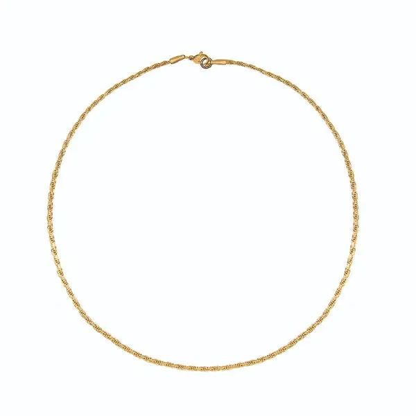A WEATHERED PENNY Gold Snake Chain Necklace - Yellow