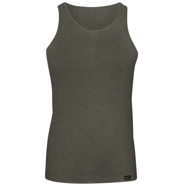 ZD ZERO DEFECTS Neptuno Tank Top Soy Fiber – Antibacterial & Lightweight Fit Color Dark - Green