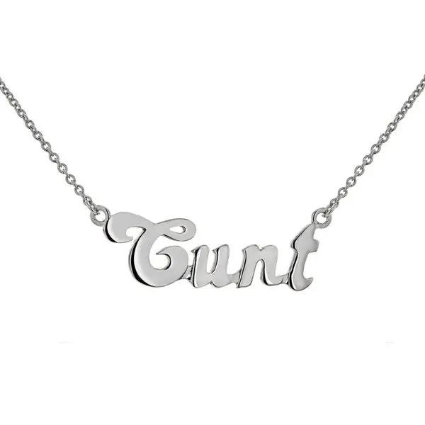 TRUE ROCKS Sterling Silver Status Necklace - Gray