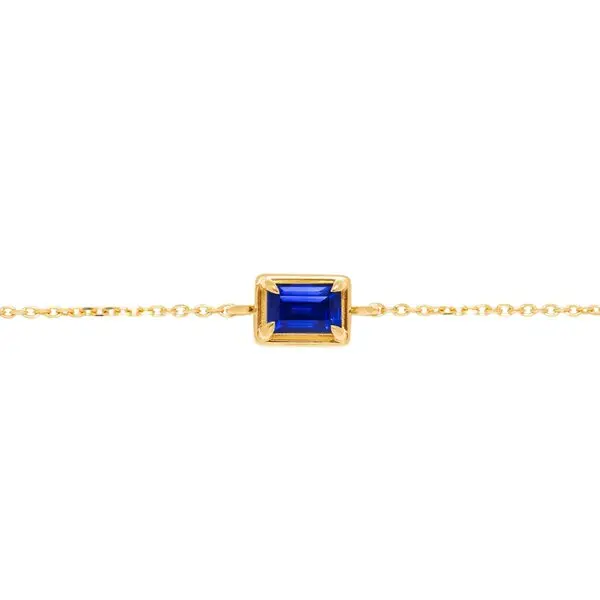 BELINDA JEWELZ Sapphire Birthstone Bolo Bracelet - Blue