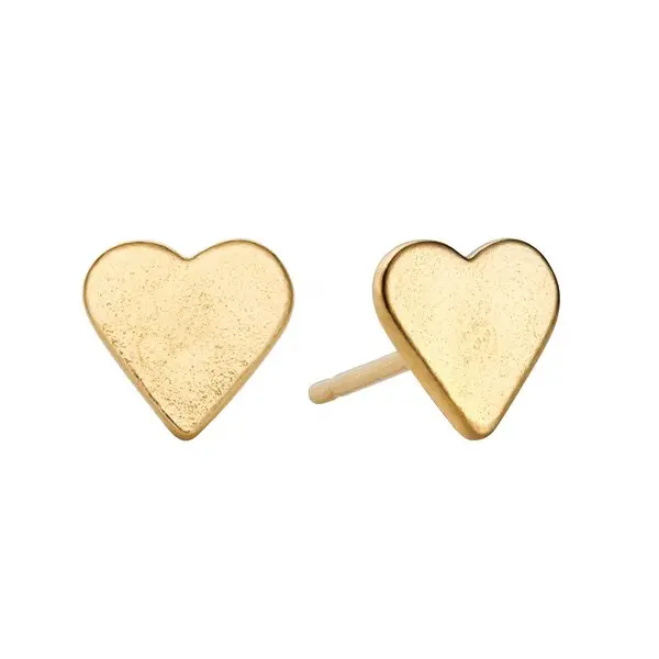 POSH TOTTY DESIGNS Plated Mini Heart Stud Earrings - Gold