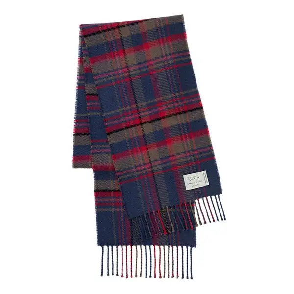ARAMINTA CAMPBELL Highlands At Dusk Lambswool Scarf - Blue