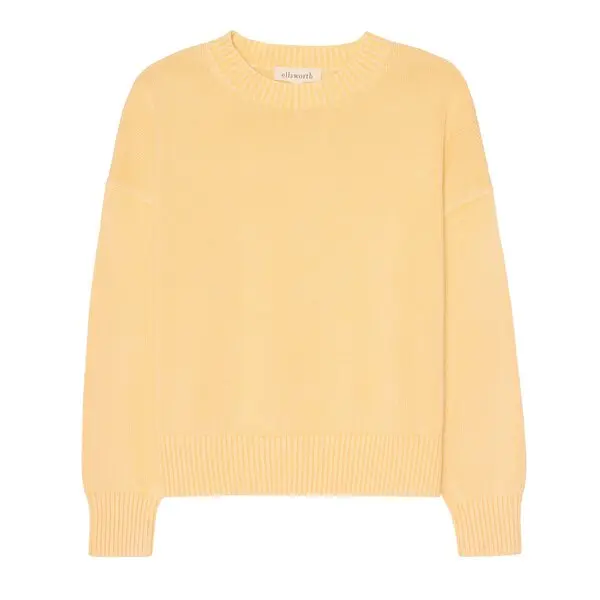 ELLSWORTH + IVEY Emery Crewneck Sweater Butter - Yellow
