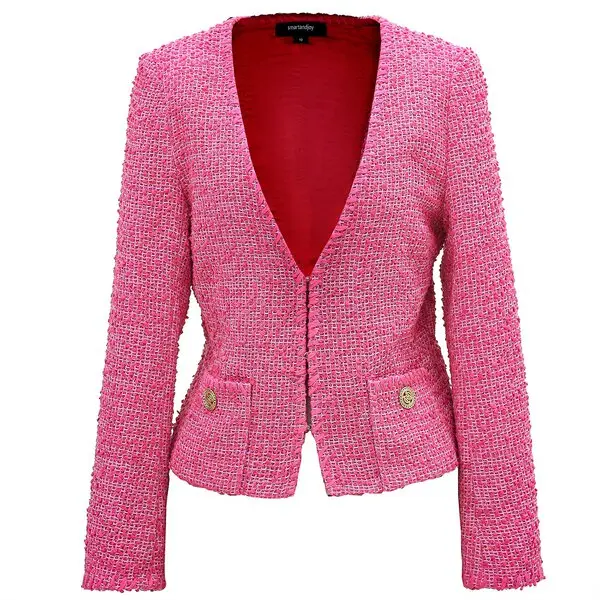 SMART AND JOY Tweed Short Jacket