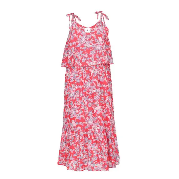 EM & SHI Colour Me Love Tie Up Dress - Red