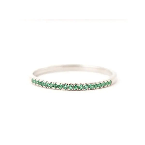BELINDA JEWELZ Emerald Birthstone Band Ring - Green