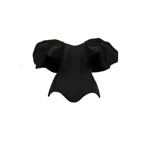 BENEDETTO Virgin Wool And Silk Corset - Black