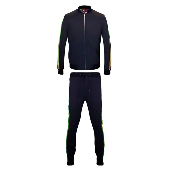 DAVID WEJ Lagos Multi Stripe Track Suit - Blue