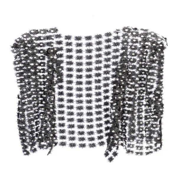 Saachi Floral Shell Pearl Capelet - Black