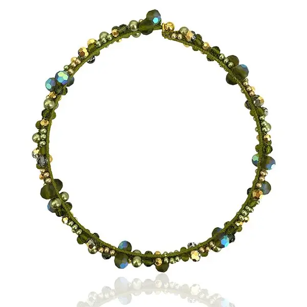 PINAR OZEVLAT Cluster Choker - Green