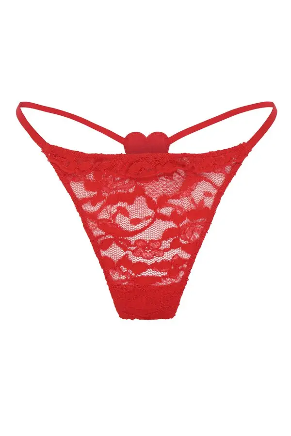 WILD LOVERS LONDON Amia Thong - Red