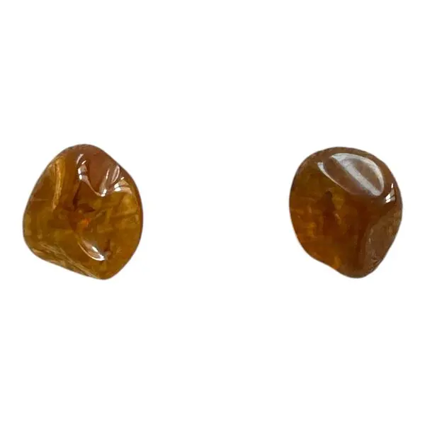 LAINE STUDIO Pendientes Boton Marron - Brown