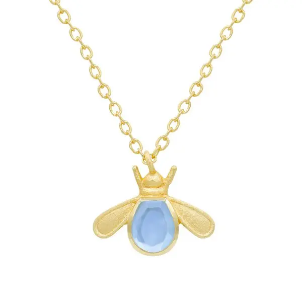 MARCIA MORAN Bumble Necklace In Tanzanite - Blue
