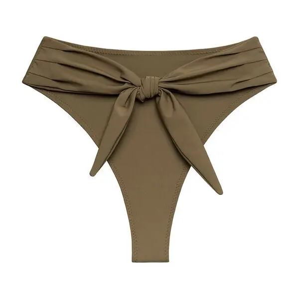 MONTCE Khaki Paula Tie-up Bikini Bottom - Green