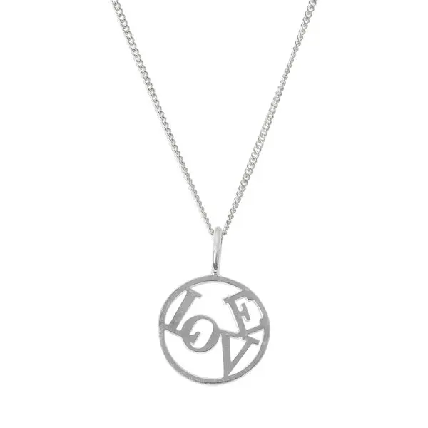 KATIE MULLALLY Love Medallion Sterling Necklace - Silver