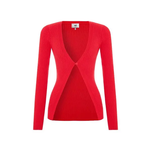 MAISON SEL Lueur Cardigan - Red