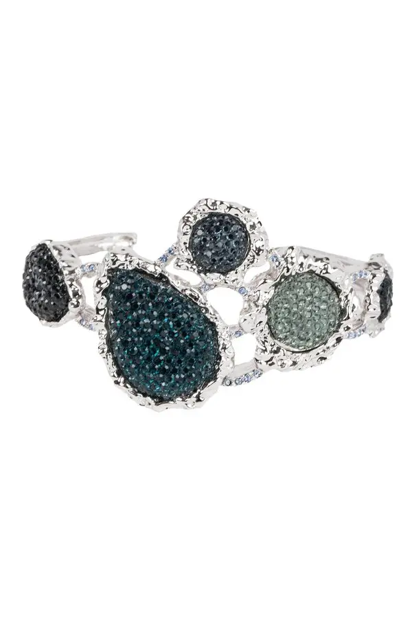 Saachi Pear Crystal Bracelet - Silver