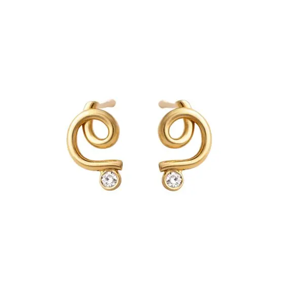 LILY FLO JEWELLERY Good Thing We Kept Going Diamond Earrings - Gold