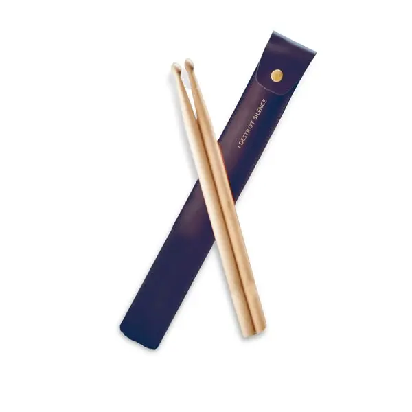 VIDA VIDA Leather Drum Stick Holder- I Destroy Silence - Black