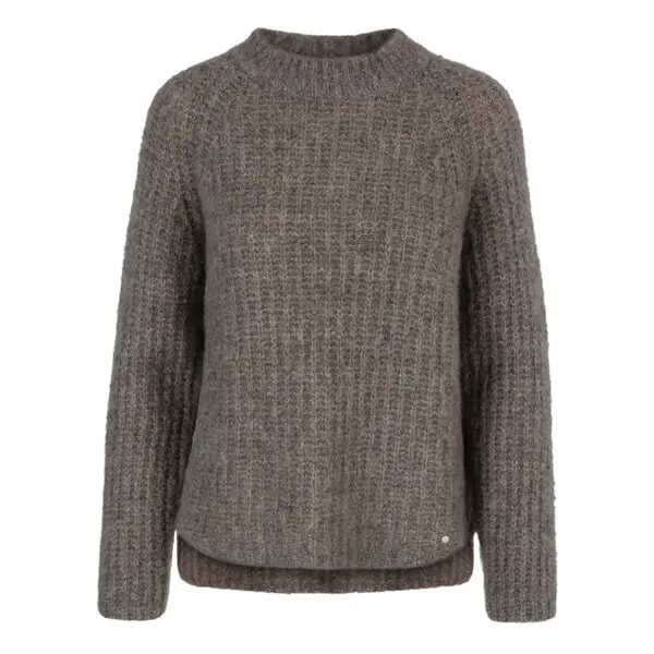 TIRILLM Anna" Rib Knitted Pullover Melange
