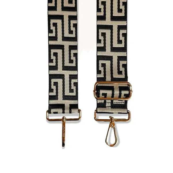 APATCHY LONDON Stone Maze Strap - Black