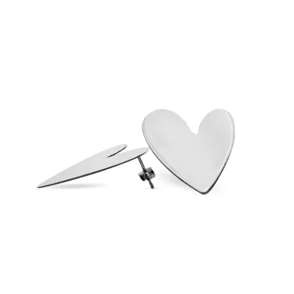 SILVER MOON Sterling Earrings – Heart Of Light - Silver