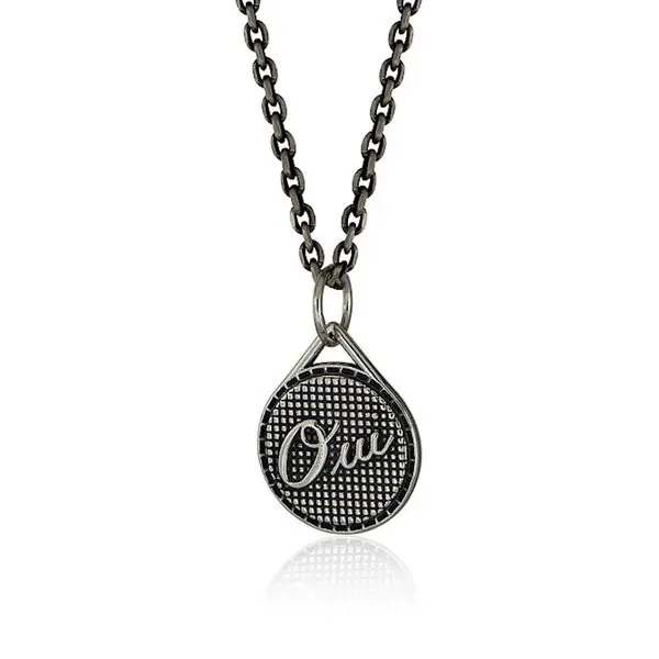 CARTOGRAPHY Grey / Silver Oui Oui Oui Yes Yes Yes Necklace In Sterling Silver - Grey/silver
