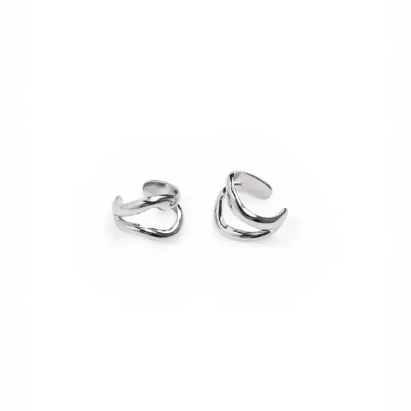 MISS CECILIA Flow Ear Cuff - Silver
