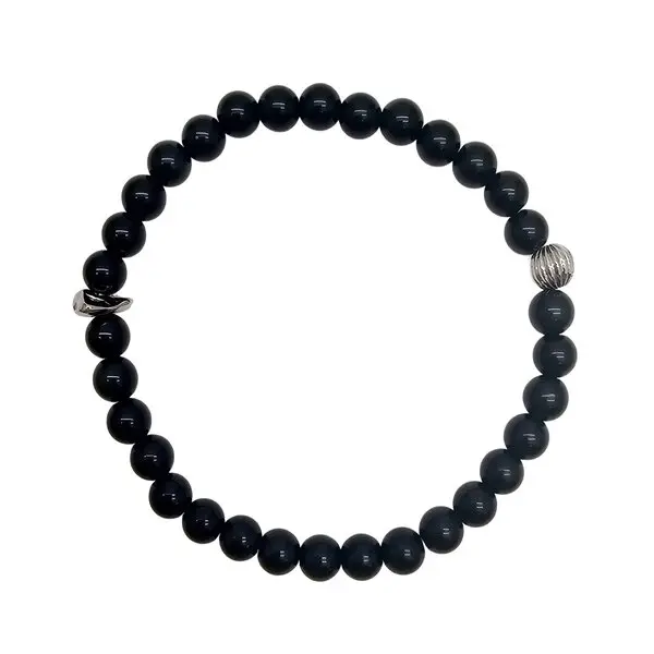 FARRA Obsidian Flexible Bracelet - Black