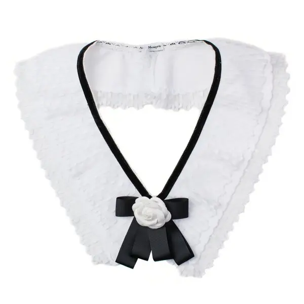 AZIMA MUSAYEVA White / Black Genevieve Collar - White/black