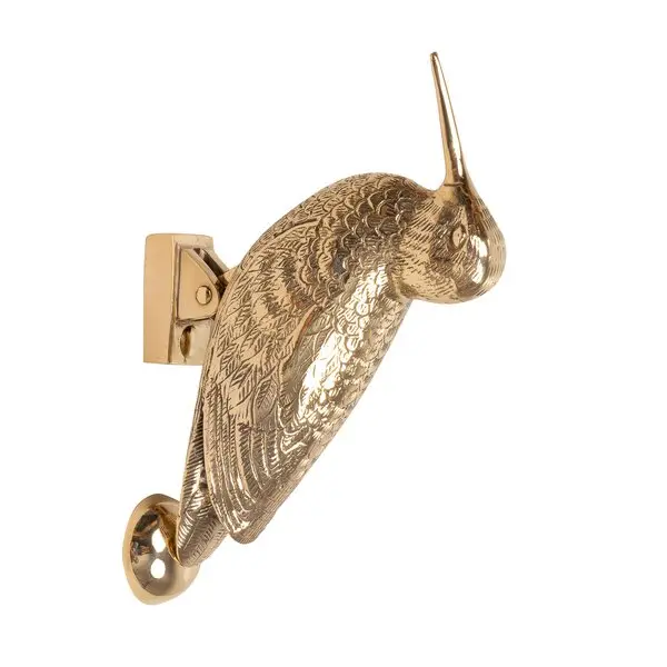 ADAMS & MACK Snipe Door Knocker - Gold
