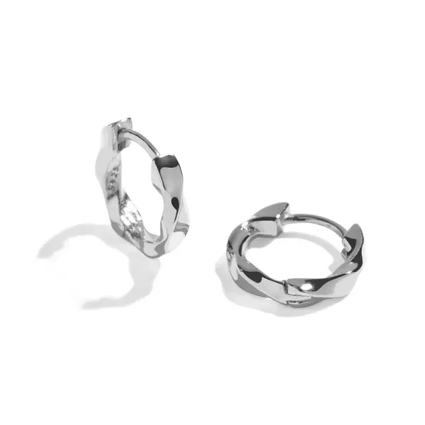 MURU Mini Karma Hoops - Silver