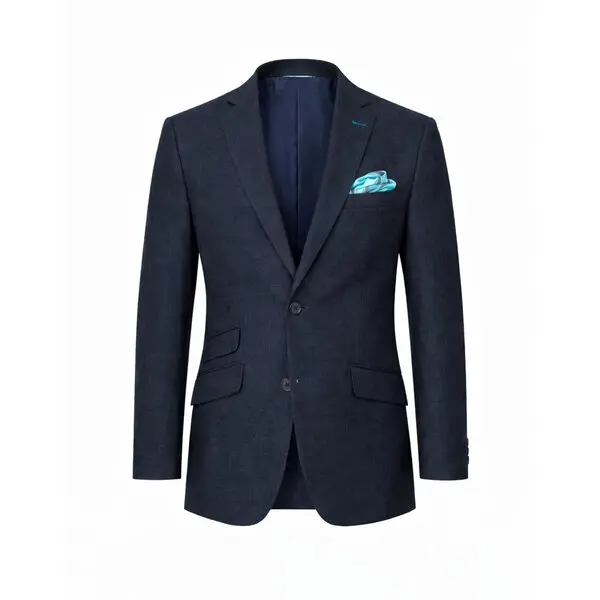 KOY CLOTHING Navy Linen Blazer - Blue