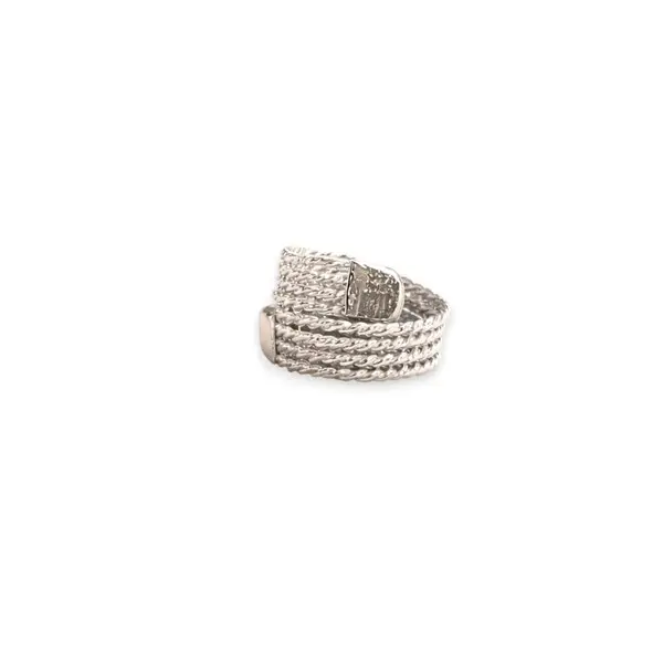 ORIAKU STUDIO Kunda Plated Braided Ring - Silver