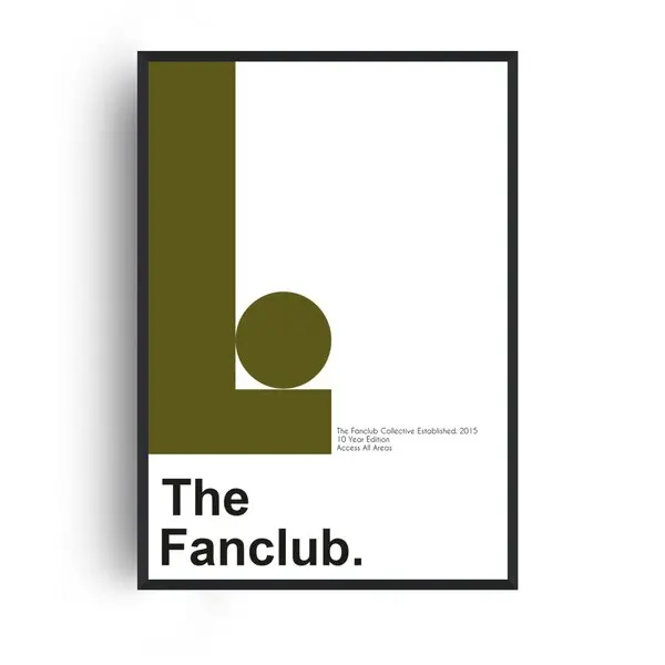 FANCLUB The Abstract Olive Giclée Art Print A2 - Green