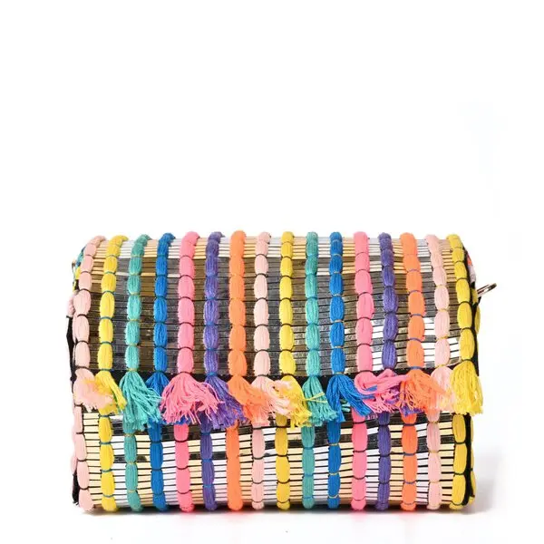 SIMITRI Summer Dori Soft Clutch - Black/gray