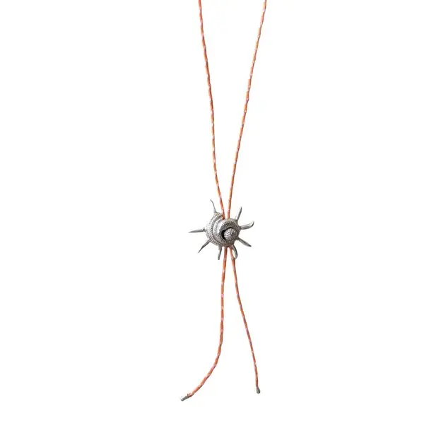 RAXADA Silver / Orange Bolo Tie "cabo Peñas - Silver/orange