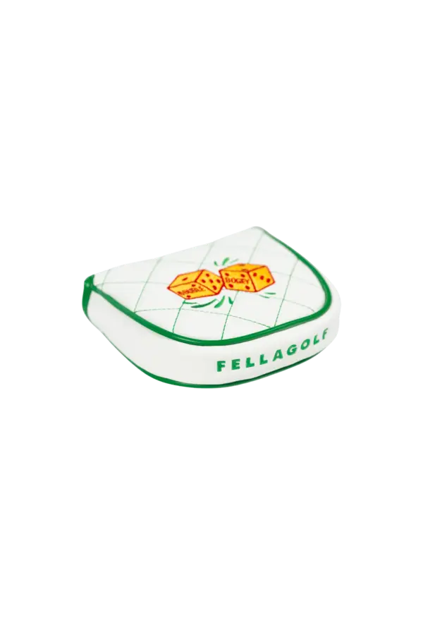 FELLA Double Bogey Dice Mallet Headcover - White