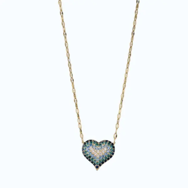 NATIVE GEM Queen Of Heart Necklace - Blue