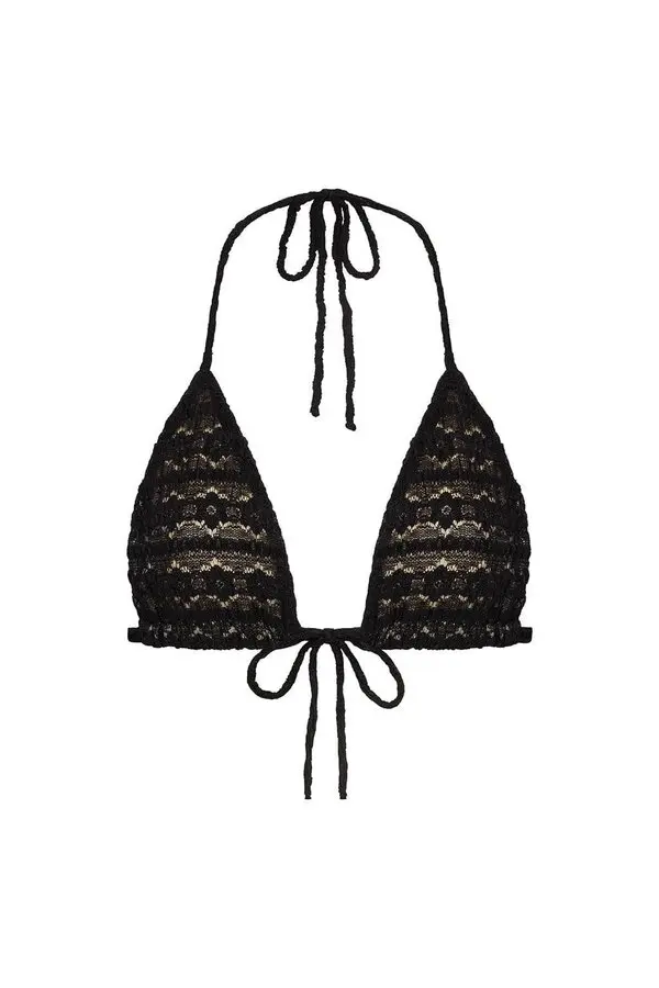 MONTCE Daisy Lace Emma Bikini Top - Black