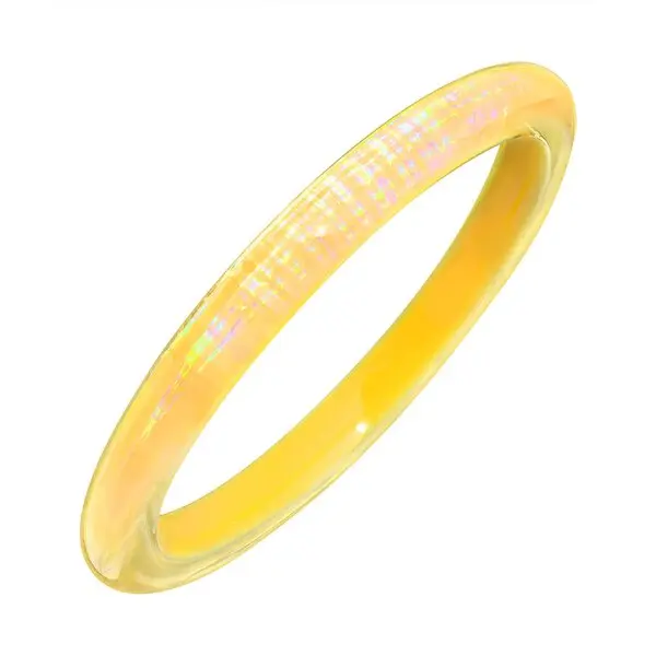 GOLD & HONEY Iridescent Bangle In Yellow - Orange