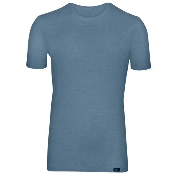 ZD ZERO DEFECTS Ceres T-shirt Soy Fiber – Comfort & Natural Freshness Color Denim - Blue