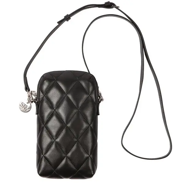 SJW BAGS LONDON Orée Quilted Leather Small Crossbody Bag - Black