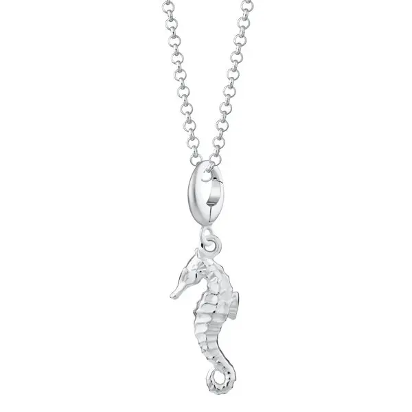 LILY CHARMED Sterling Seahorse Charm Necklace - Silver