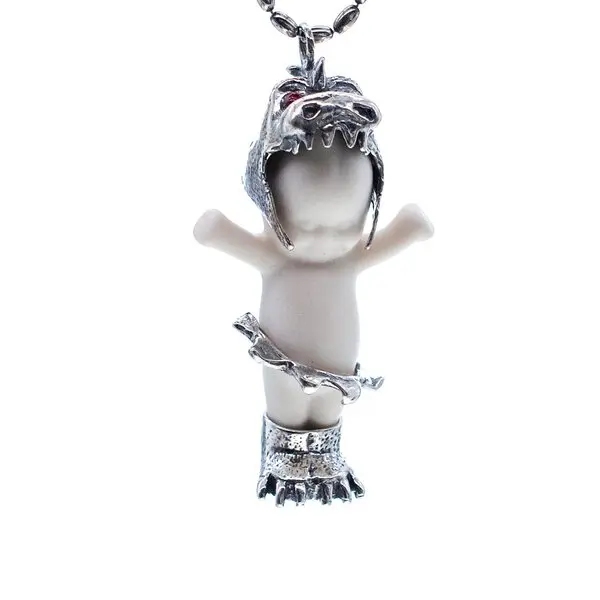GEM KINGDOM White / Silver Happy Baby Dragon White And Silver - White/silver