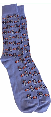 LAZYJACK PRESS Beer Goggles Socks - Blue