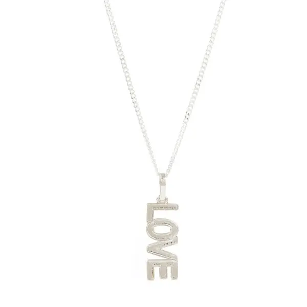 CHARLOTTE'S WEB JEWELLERY Love Rocks Pendant Necklace - Silver